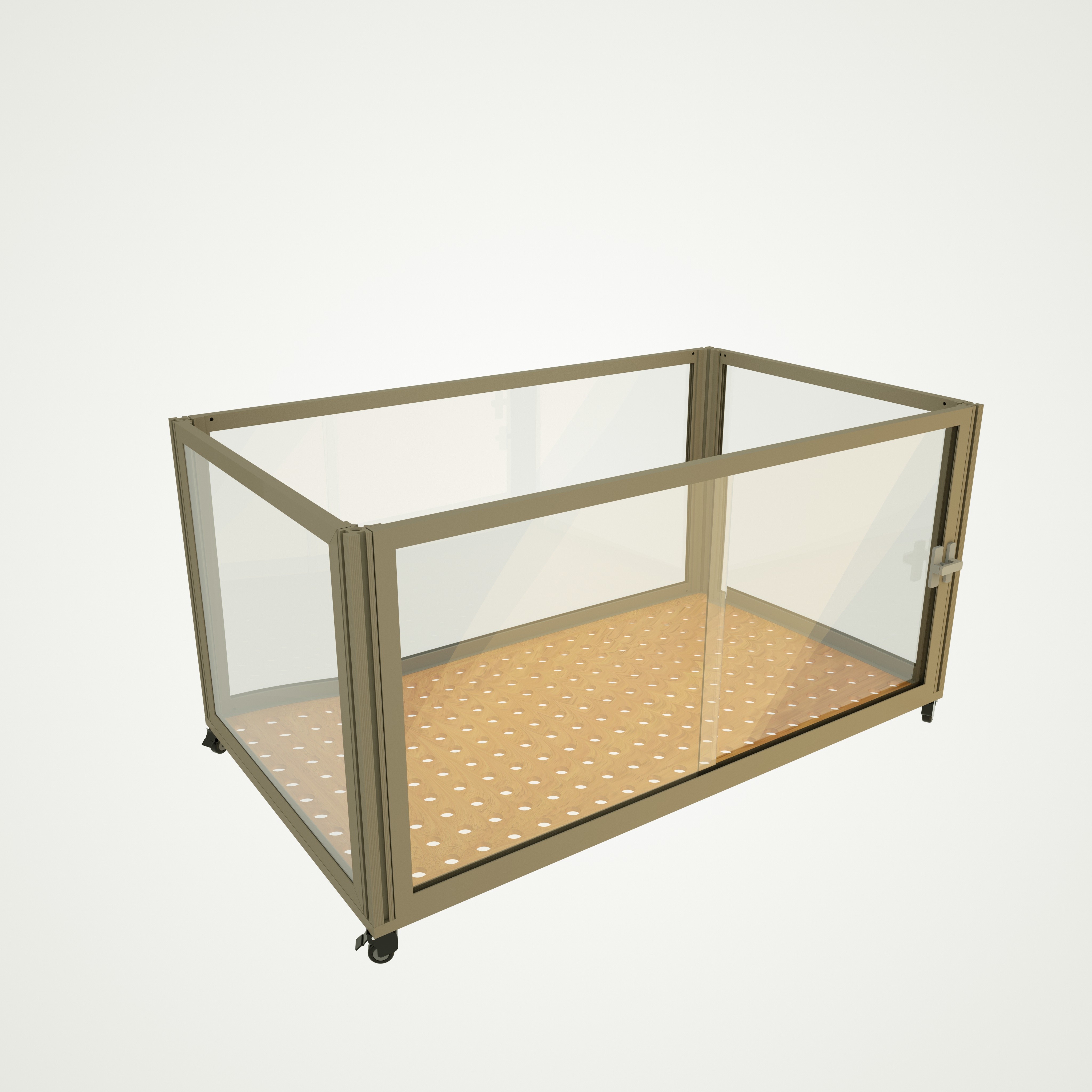 Latch Locking Metal Pet Cage With Removable Tray Easy Assembly ...