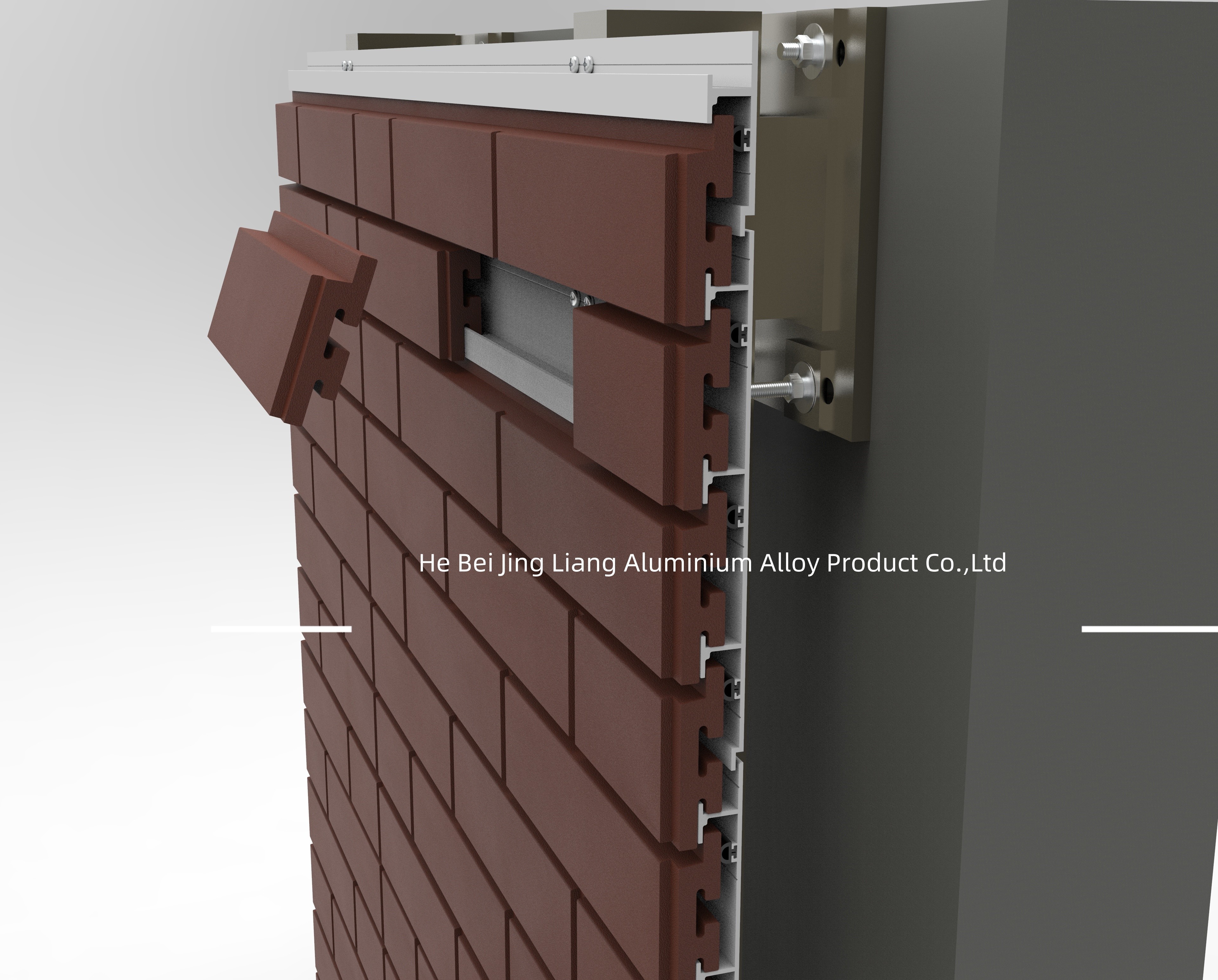Easy Installation Brick Wall Support Systems Corrosion Resistance