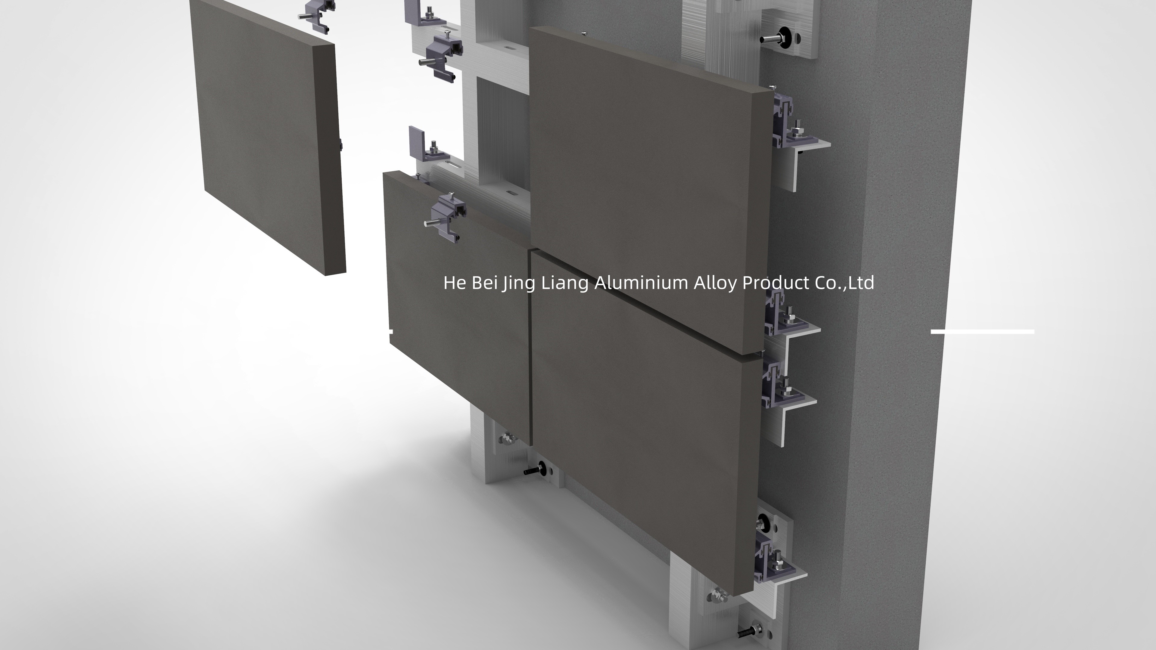 Customized Lightweight Aluminum Spray Paint Finish Stone Cladding Systems